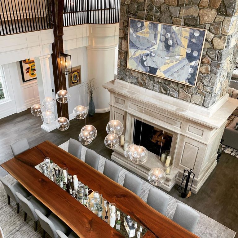 Grand Estate Great Hall with Reclaimed Douglas Fir Timber Frame Roof Beams