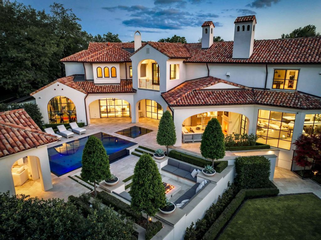 Grand Spanish Revival Estate Nestled Along Turtle Creek