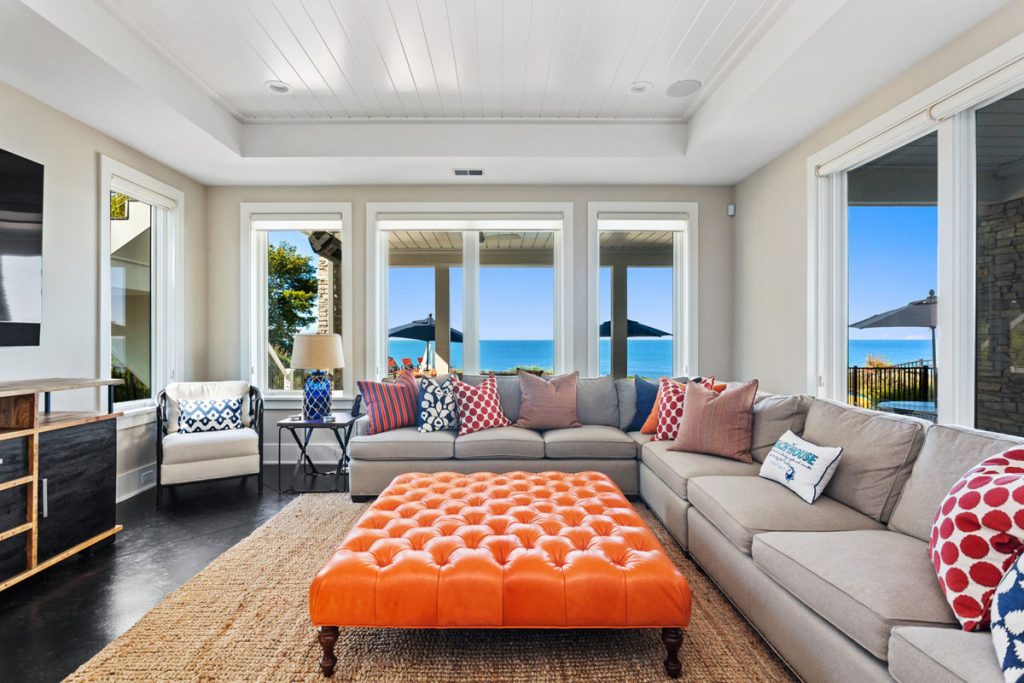 Gorgeous Lakefront Custom Home on Lake Michigan