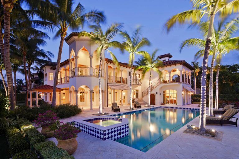 Classic Mediterranean Canal Front Luxury Mansion