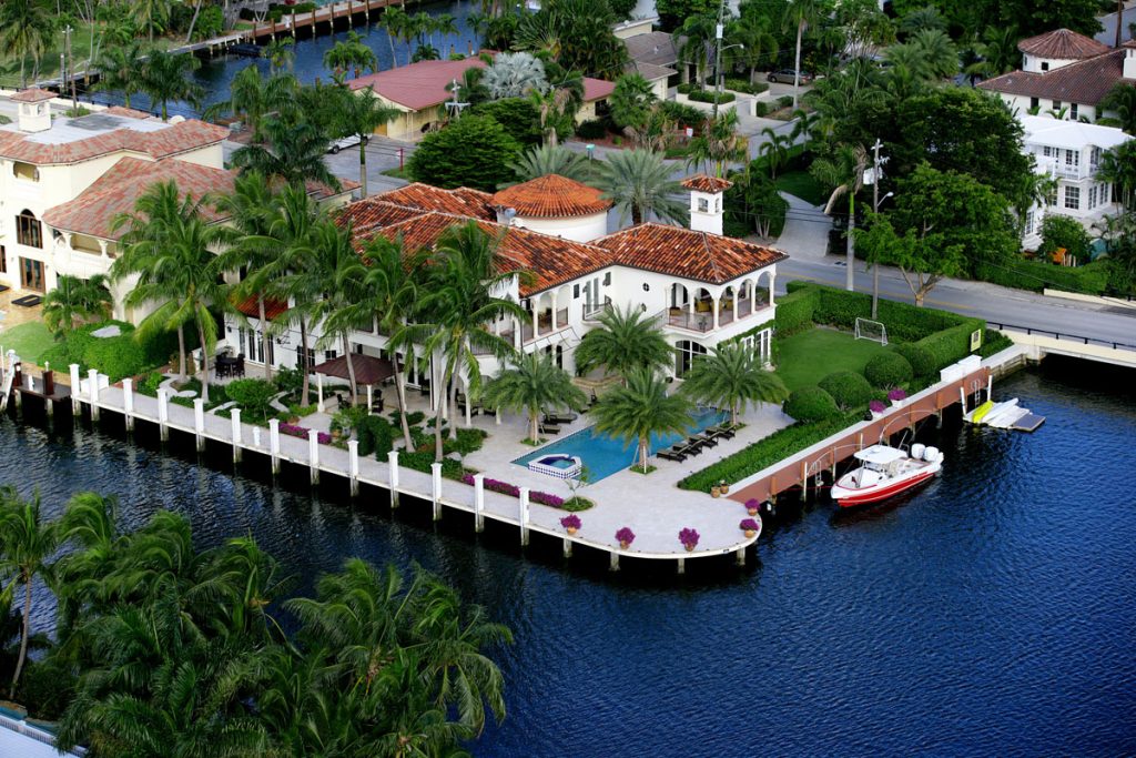 Classic Mediterranean Canal Front Luxury Mansion