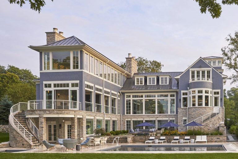 Lakefront Stone and Shingle House Offers Unique Take on Classic Mansions