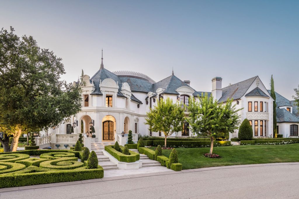 Classical French Style Estate on Lushly Landscaped Grounds