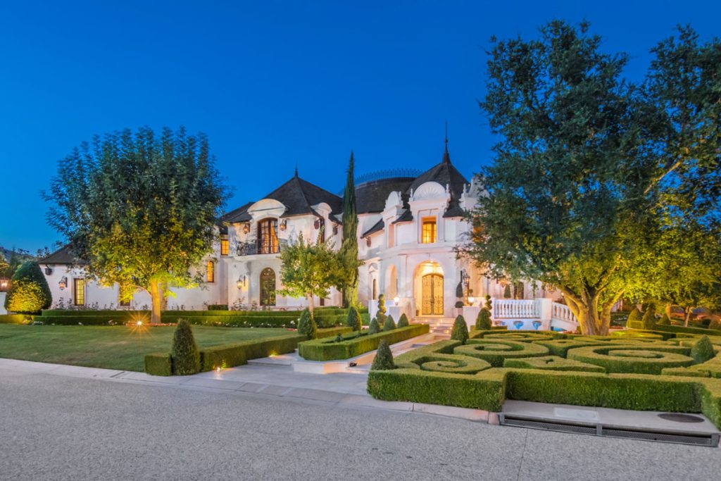 Classical French Style Estate on Lushly Landscaped Grounds