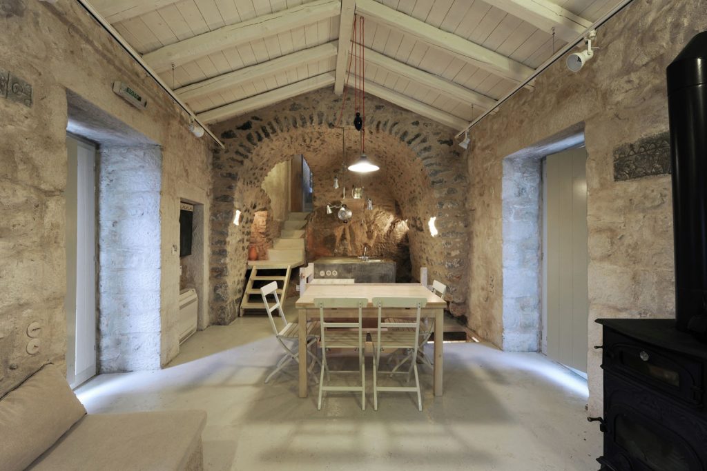 Historical Stone Building In Greece Transformed Into Contemporary ...