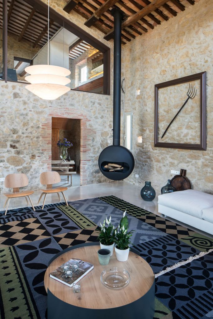 An Ancient Stone Manor Transformed Into A Rustic Contemporary Country ...