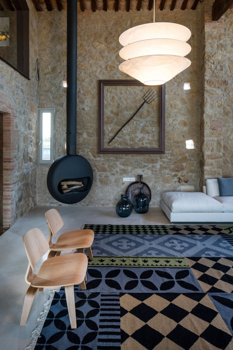 An Ancient Stone Manor Transformed Into A Rustic Contemporary Country ...