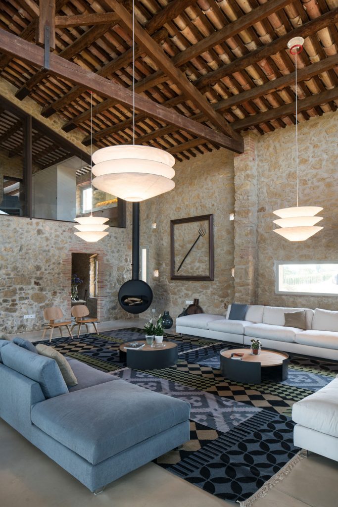 An Ancient Stone Manor Transformed Into A Rustic Contemporary Country ...
