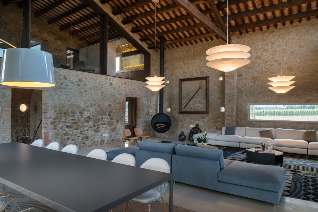 An Ancient Stone Manor Transformed Into A Rustic Contemporary Country ...