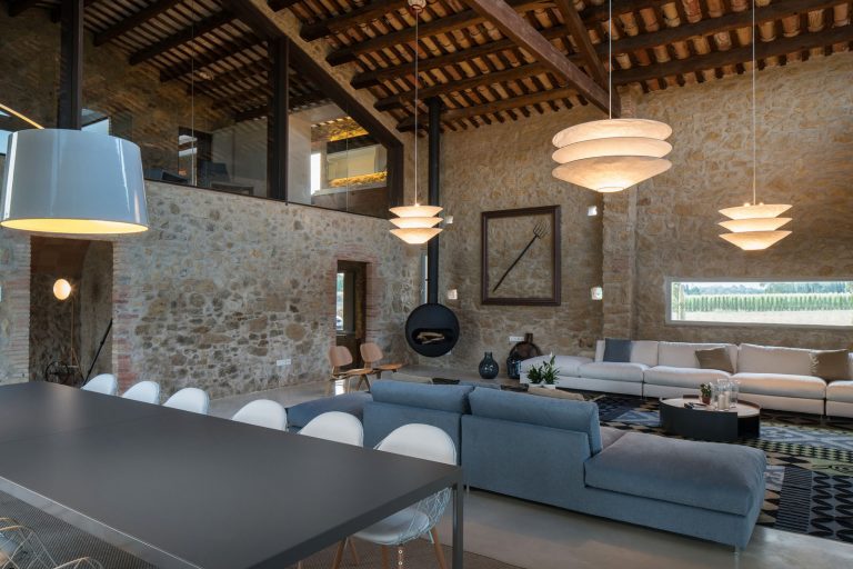 An Ancient Stone Manor Transformed Into A Rustic Contemporary Country ...