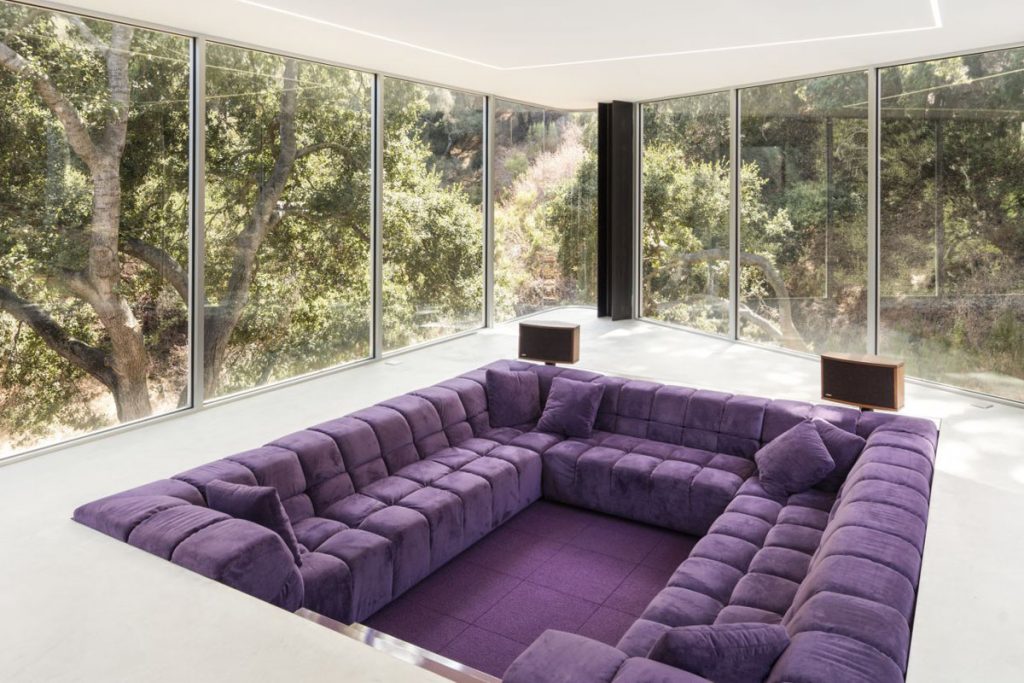 Minimalist Glass-Walled House with Sunken Living Room | iDesignArch ...