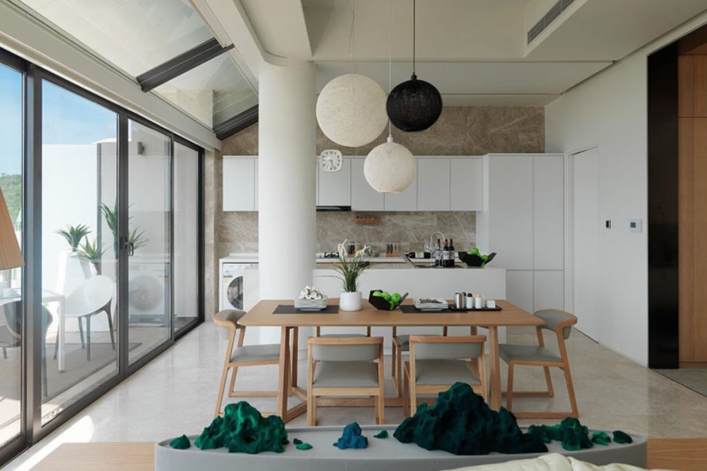 Stylish Modern Apartment in Southern China with Mountain and Sea Views ...