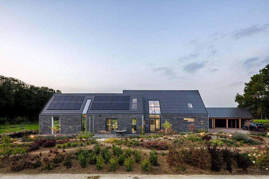 Minimalist Modern Country Villa in a Rural Setting