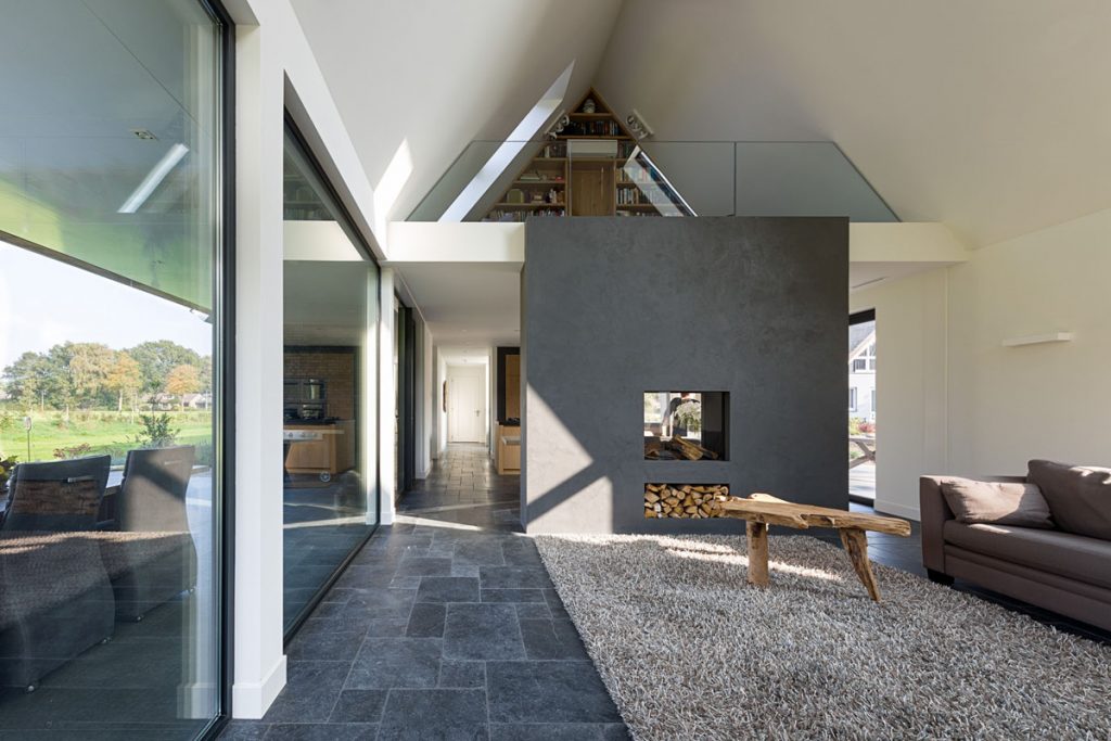 Minimalist Modern Country Villa in a Rural Setting