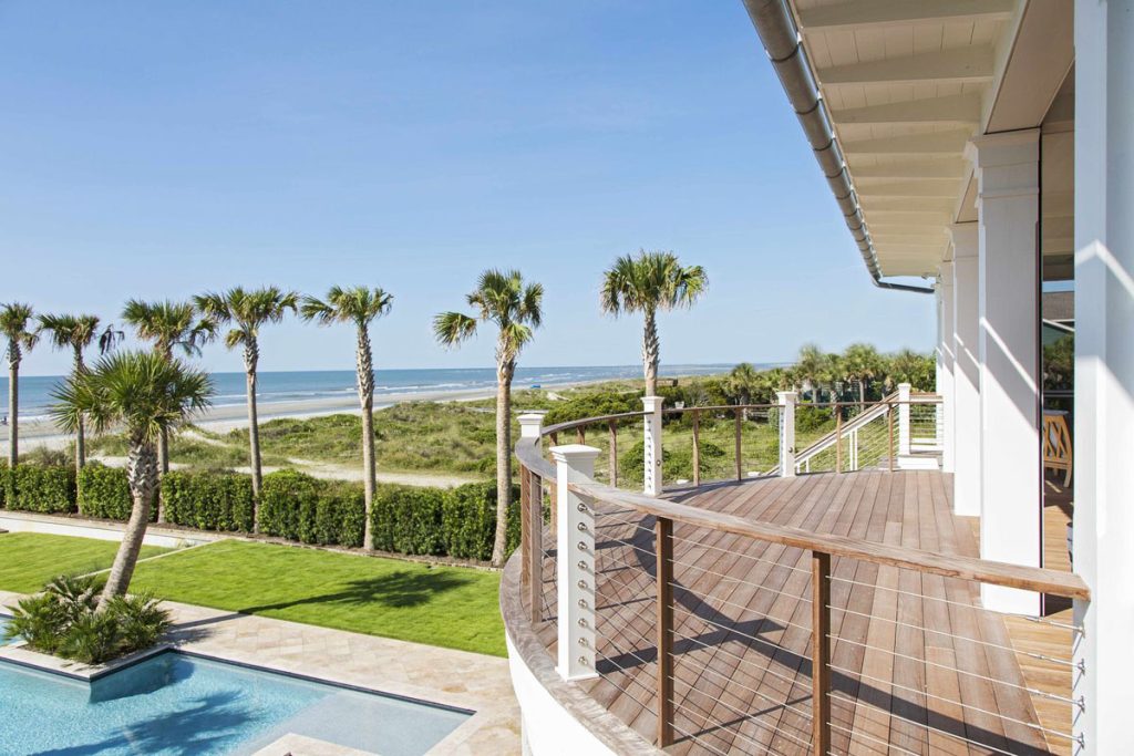 Rustic Modern Beachfront Oasis with Caribbean Lowcountry Style Architecture