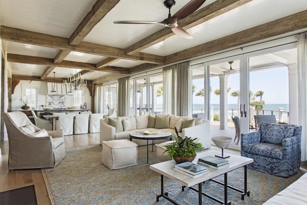 Rustic Modern Beachfront Oasis with Caribbean Lowcountry Style Architecture