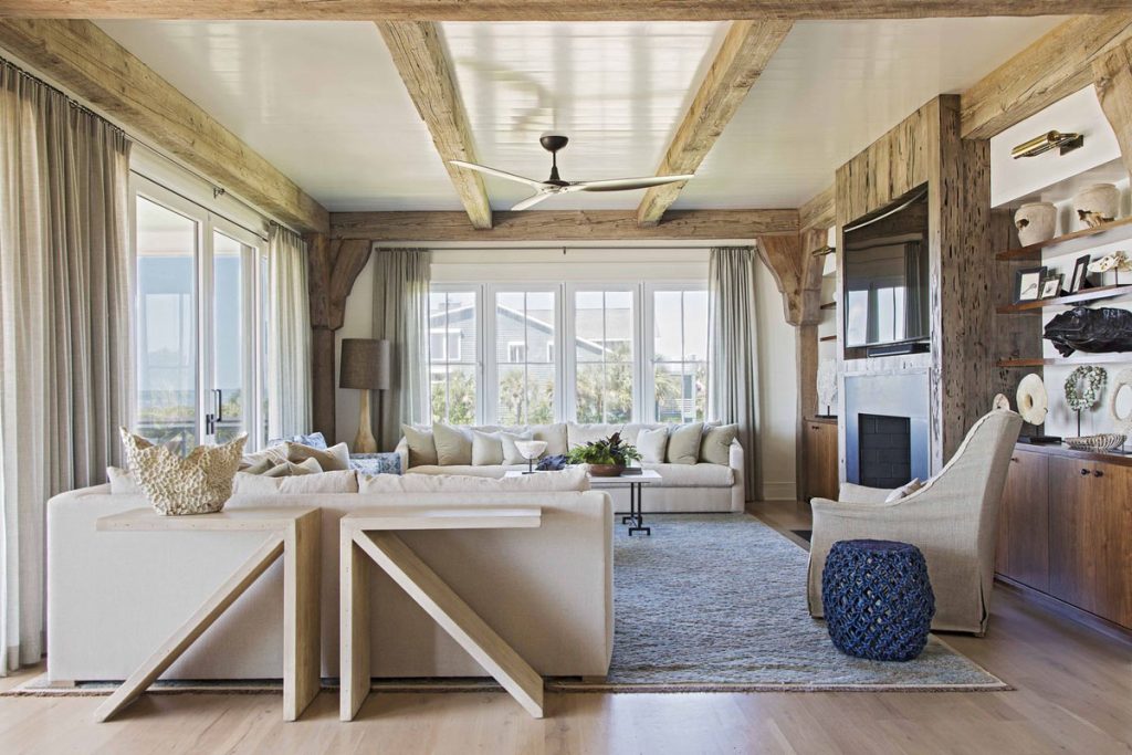 Rustic Modern Beachfront Oasis with Caribbean Lowcountry Style Architecture