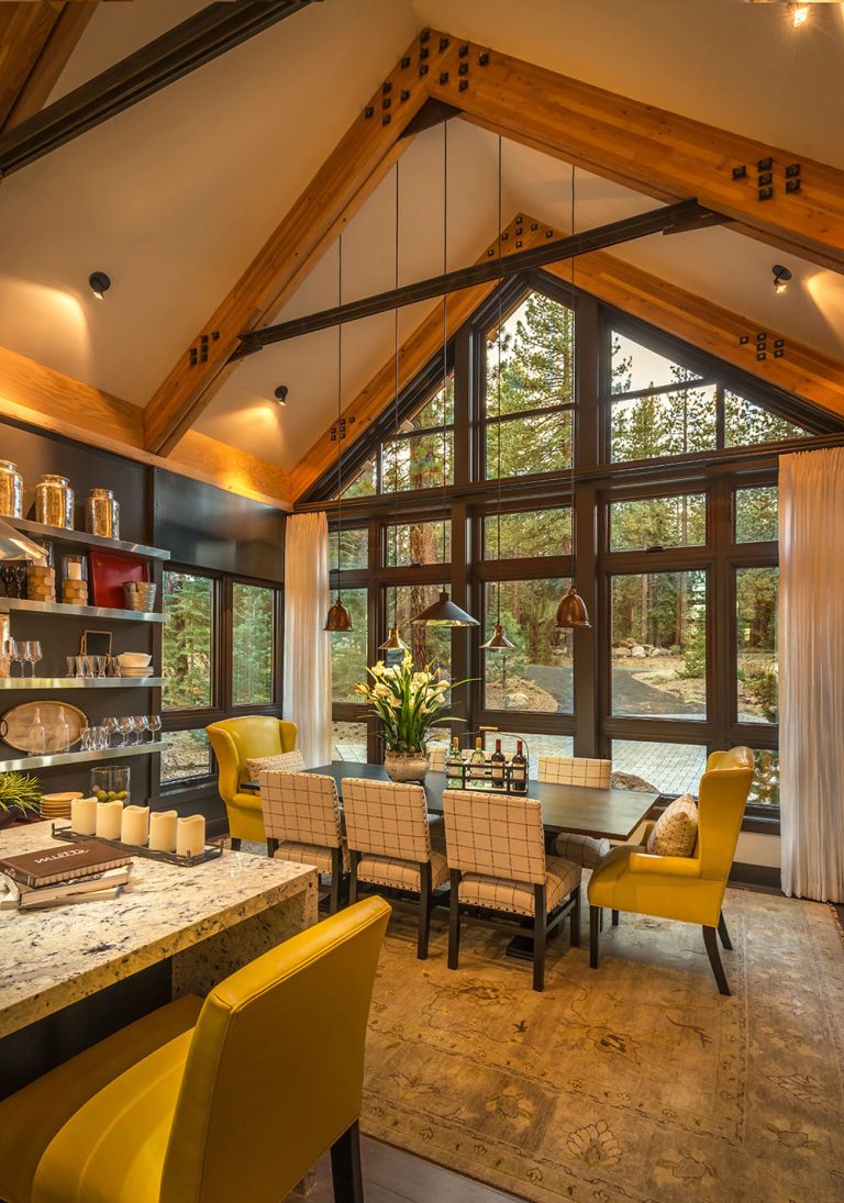 Classic Tahoe Style Rustic Mountain Lodge with Modern Flair