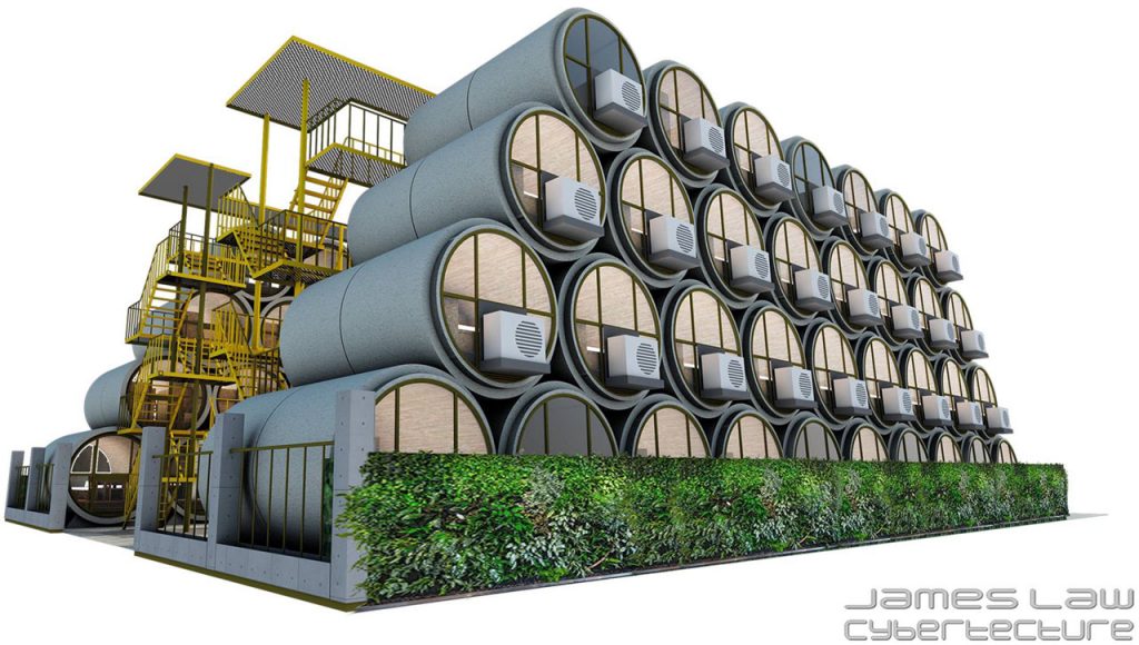 Concrete Water Pipe Converted Into an Innovative Tiny Hong Kong ...