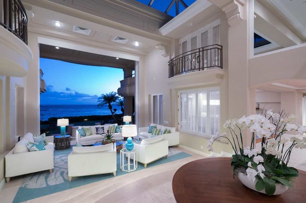 Oceanfront Home in Honolulu with Stunning Architectural Details and ...