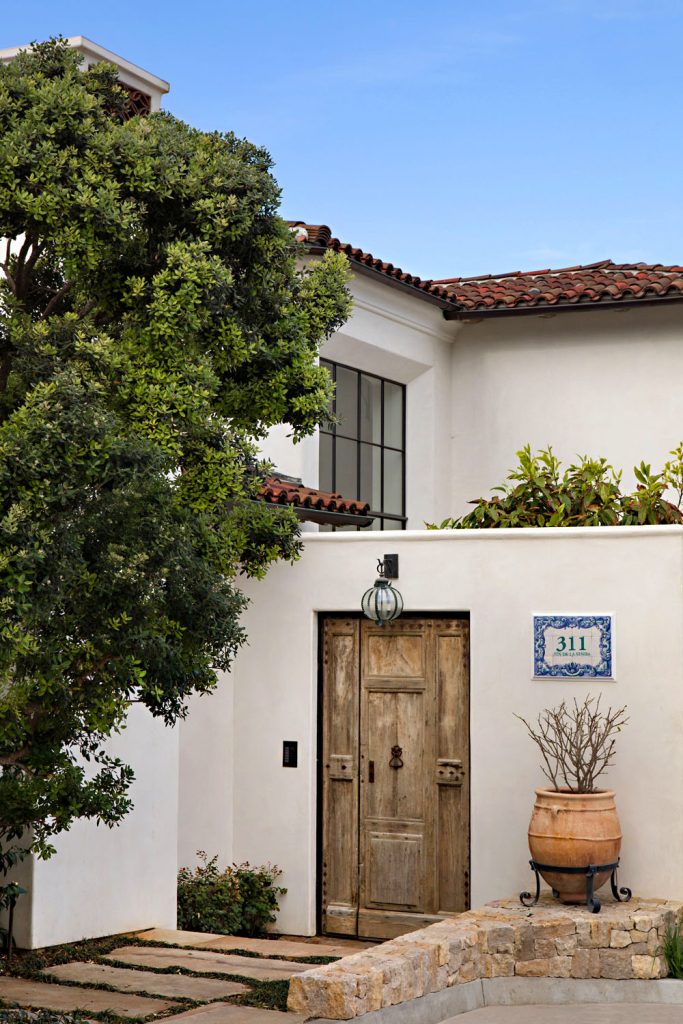 Spanish Colonial Revival Beachfront Home with Inner Courtyard