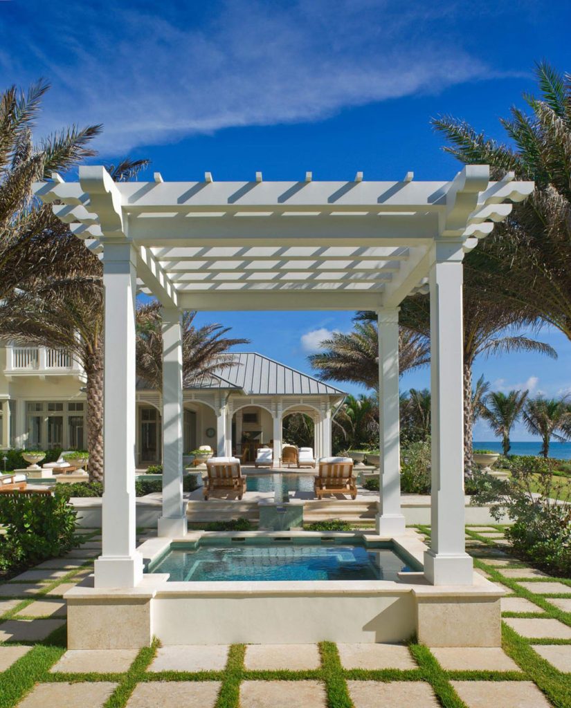 British West Indies Style Tropical Beachfront Home in Florida