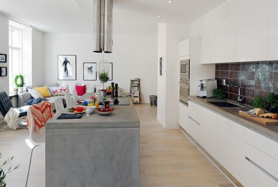 Open Plan Apartment Design In Gothenburg | iDesignArch | Interior ...