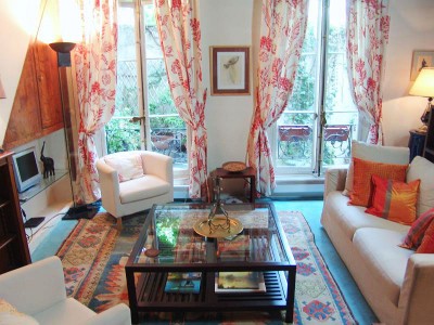 Paris Apartment Interior Design With Appealing Stone Walls