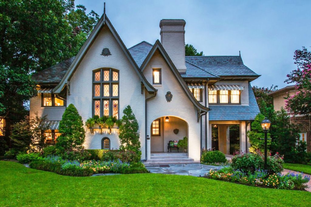 Storybook Cottage with Arts and Crafts Tudor Architecture