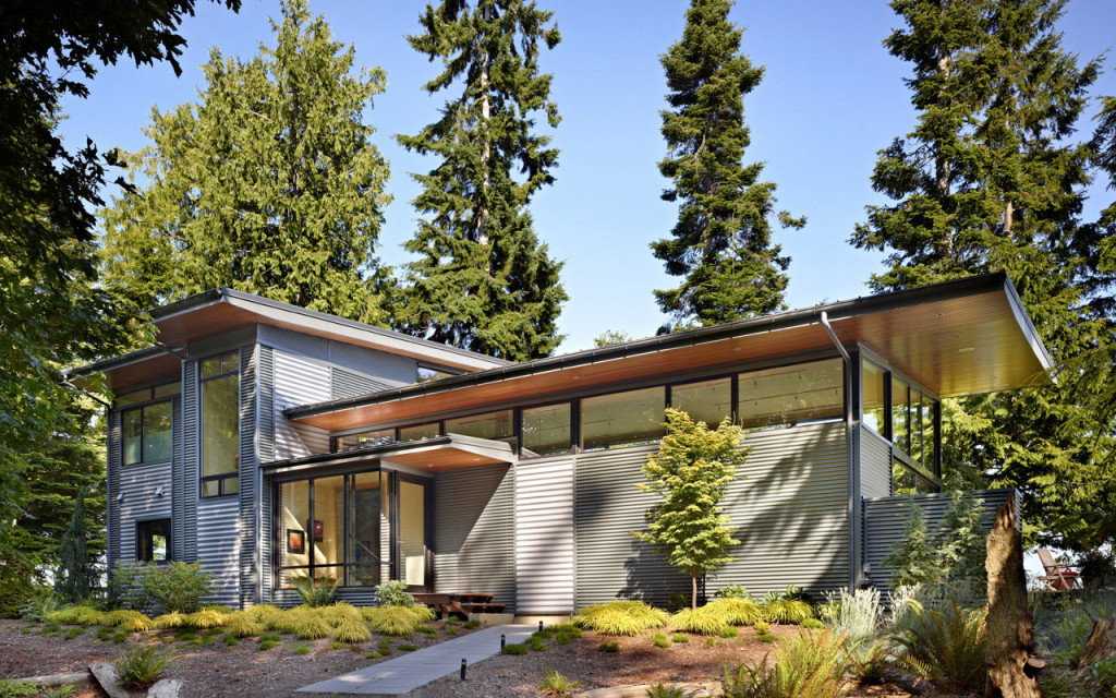 Secluded Wooded Modern Home In Port Ludlow With Expansive Water Views