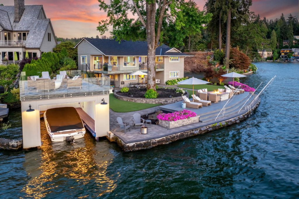 Lakefront Midcentury Modern Home with Coastal Vibe