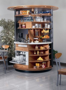 Revolving Circle Compact Kitchen