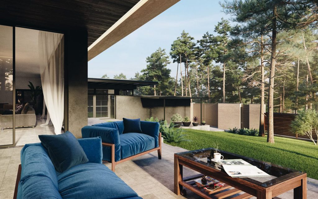 Gated Riverside Modern House in Ukraine Surrounded by Nature