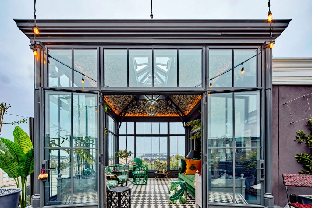 Rooftop English Conservatory in Presidio Heights