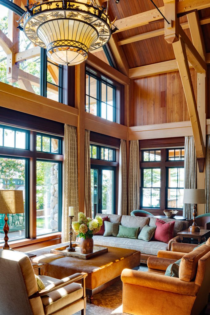 Refined Adirondack Summer House on Lake Winnipesaukee