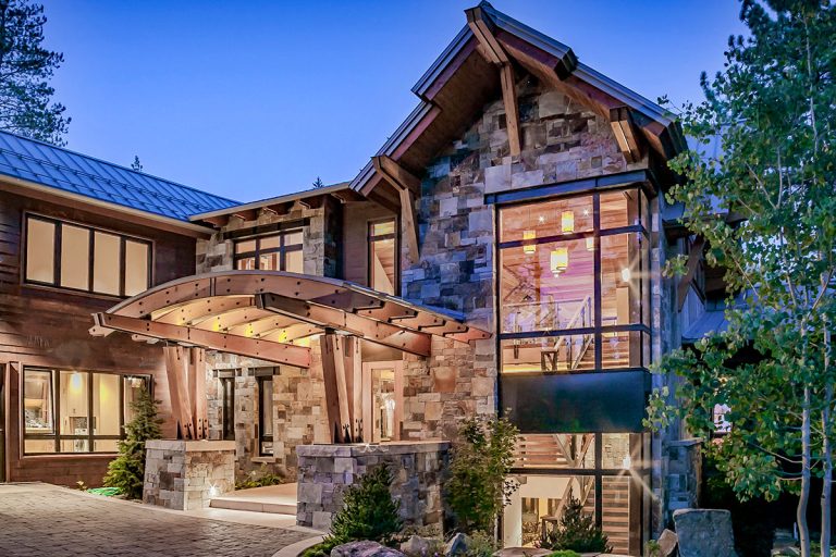 Lake Tahoe Rustic Transitional Style Mountain Home