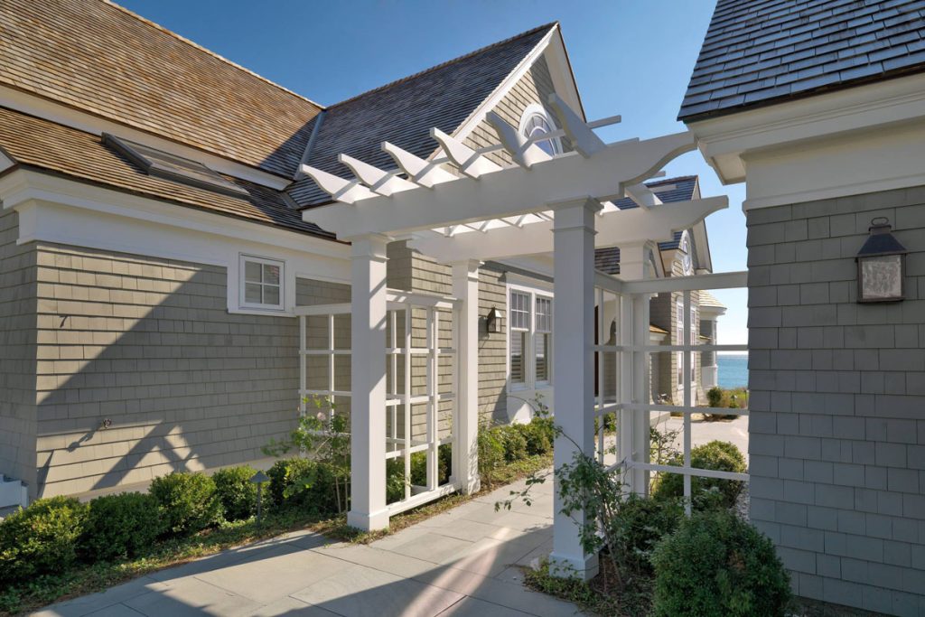 Shingle Style Gable Waterfront Home in Cape Cod