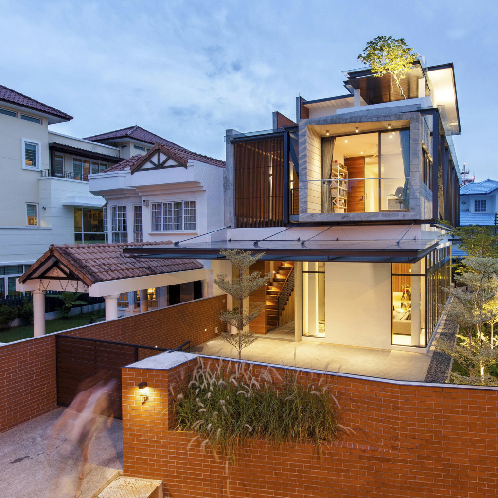 A Semi-Detached House In Singapore Connects To Its Environment ...