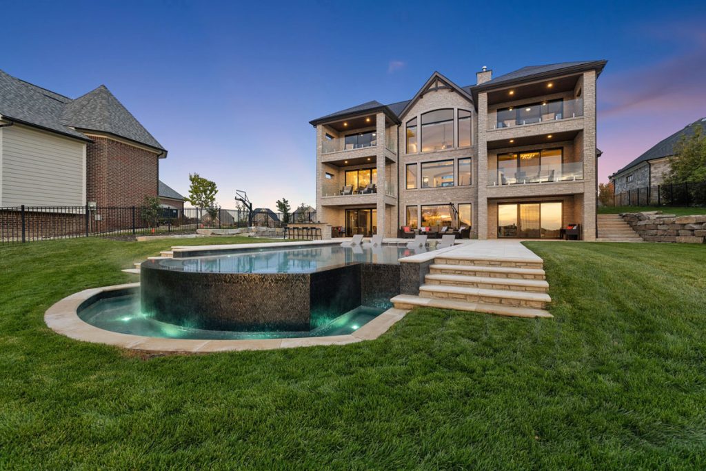 A Refined Lakeside Oasis with Elegant Backyard Pool