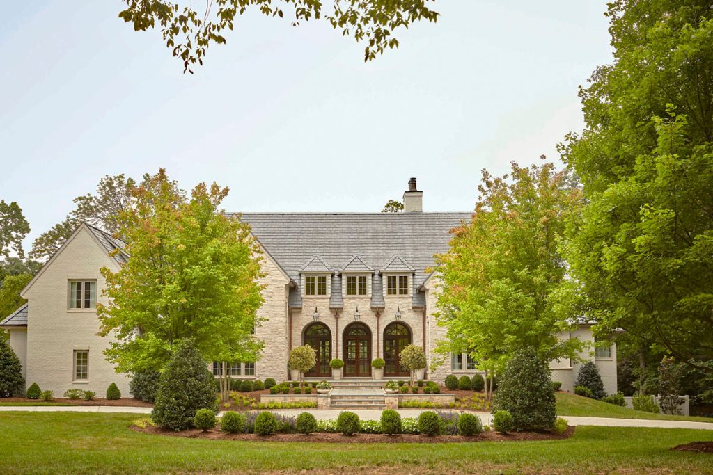 Timeless Transitional English Stone Manor on a Golf Estate
