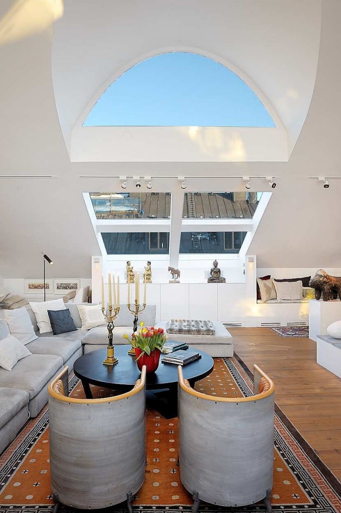 Beautiful Loft In Stockholm With High Ceilings | iDesignArch | Interior ...