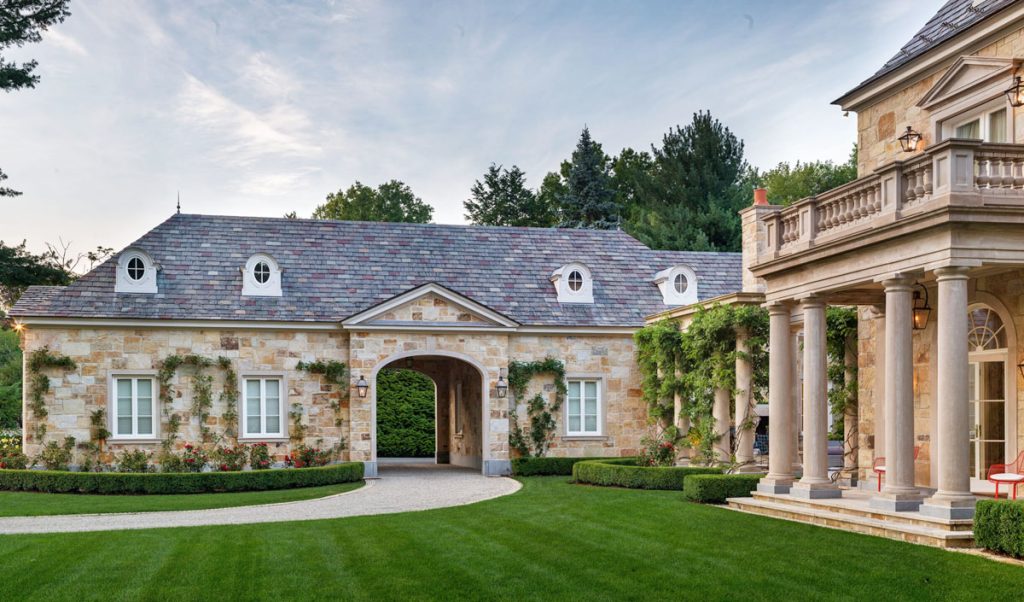 Elegant French Neoclassical Stone Mansion in Connecticut