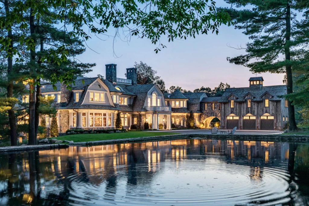 Rustic Elegant Gambrel Style Estate with Transitional Elements