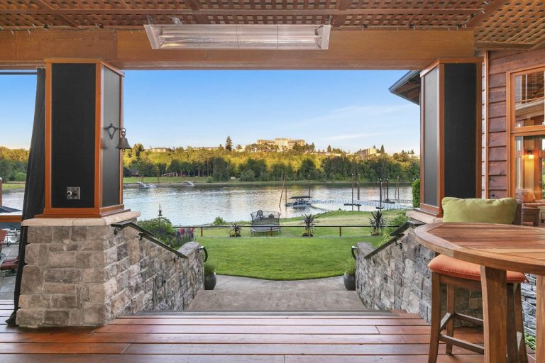 Spectacular Pacific Northwest Riverfront Dream Home