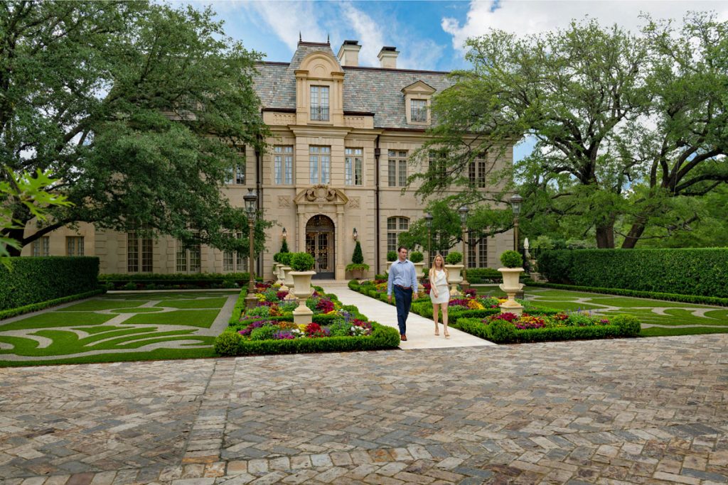 Palatial Classical Style Estate with Geometric Lakefront Garden