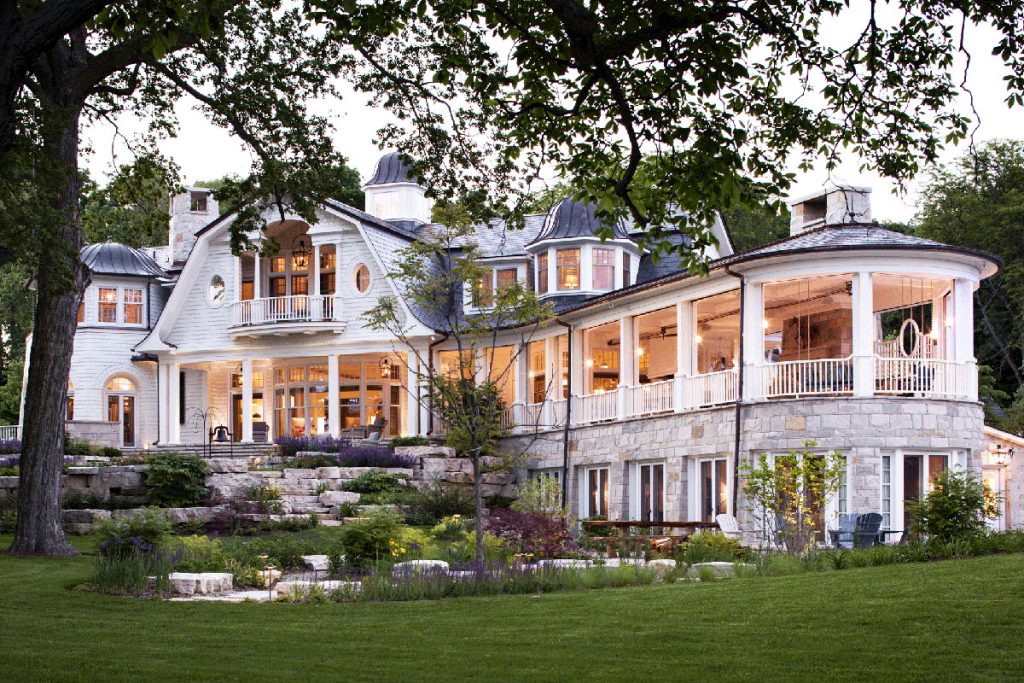 Whimsical Farmhouse Style Lakeside Summer Home