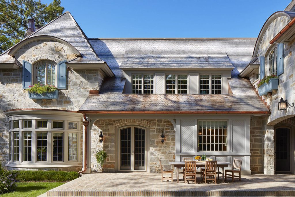 Elegant Stone House in Minnesota with French Country Character