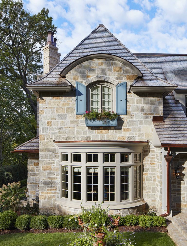 Elegant Stone House in Minnesota with French Country Character