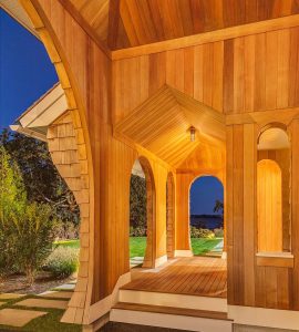 Seaside Home with Dutch Colonial Revival Architecture