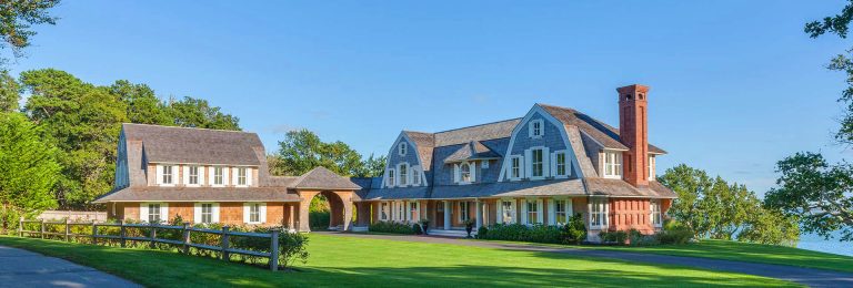 Seaside Home with Dutch Colonial Revival Architecture